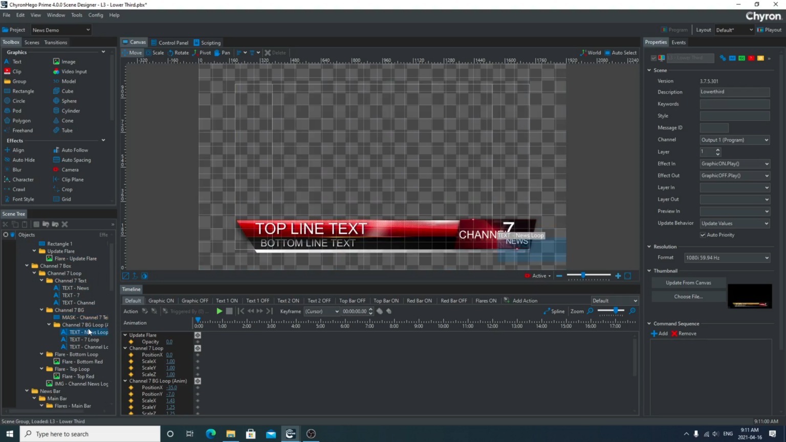 PRIME CG™ - 3D Real-Time Graphics - Chyron