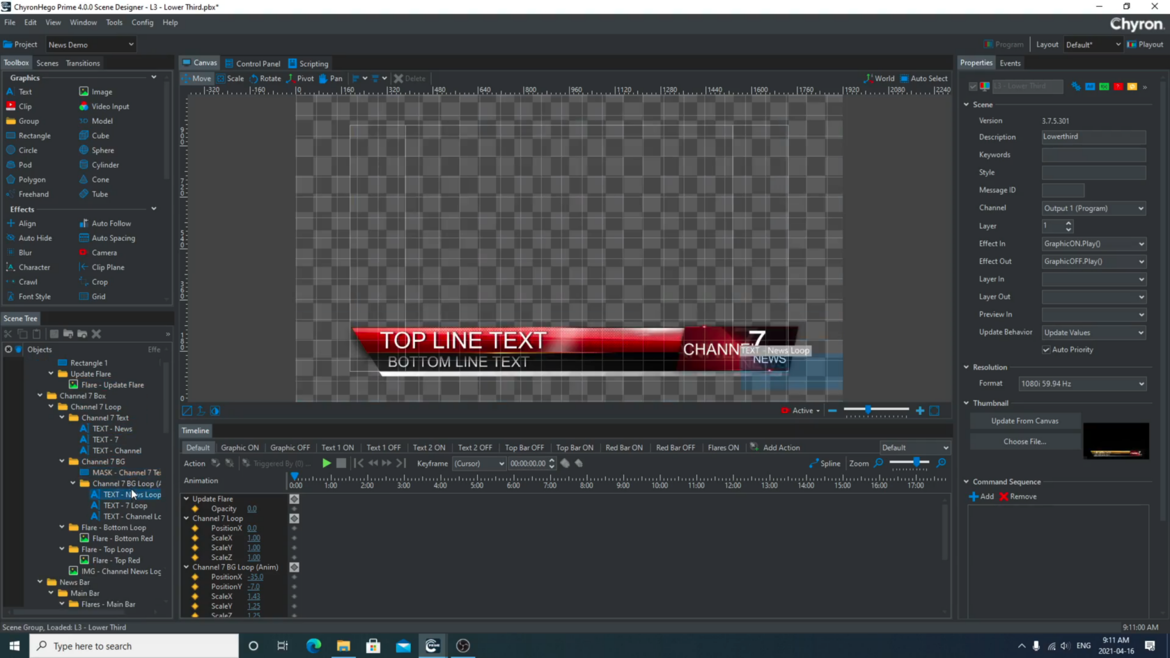 PRIME CG™ - 3D Real-Time Graphics - Chyron